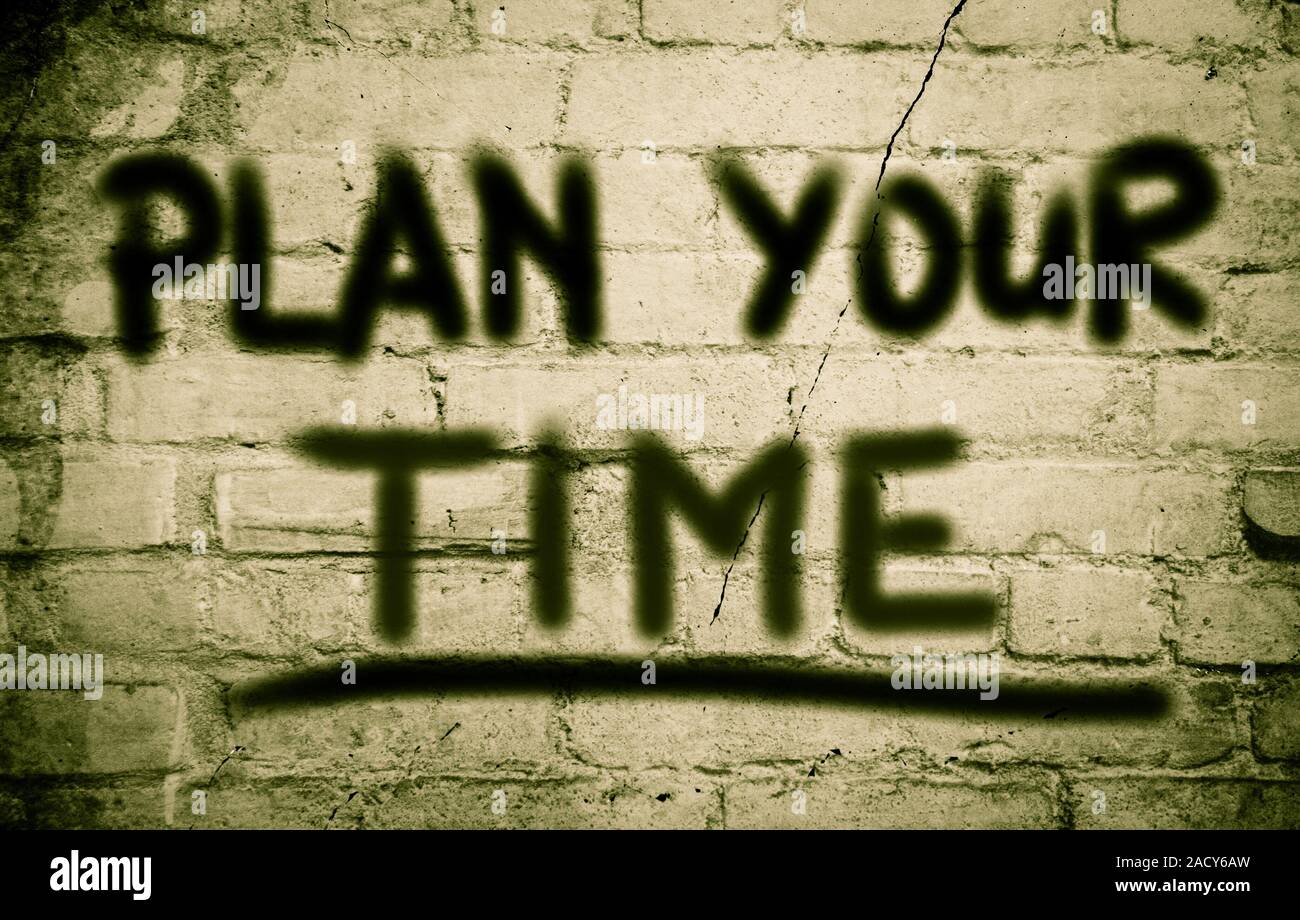Plan Your Time Concept Stock Photo - Alamy