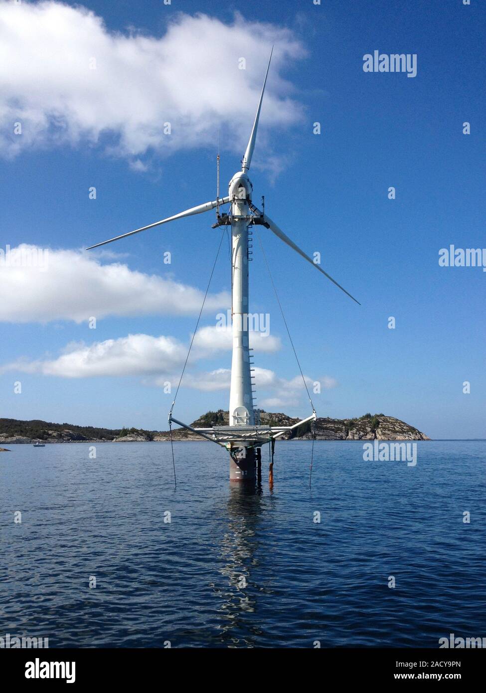 Prototype wind turbine. One fifth scale prototype wind turbine ...