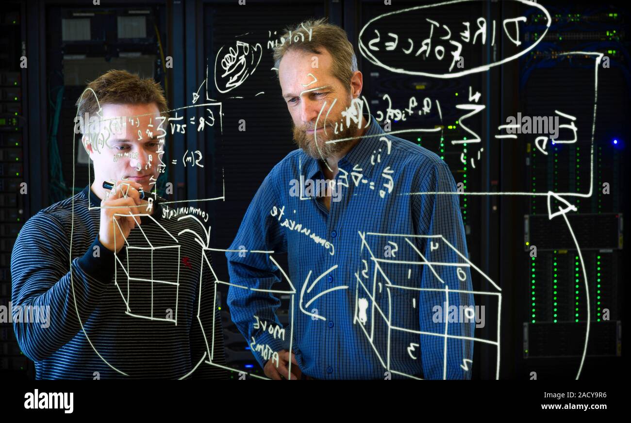 Molecular Dynamics Calculations Scientists Working On An Algorithms To