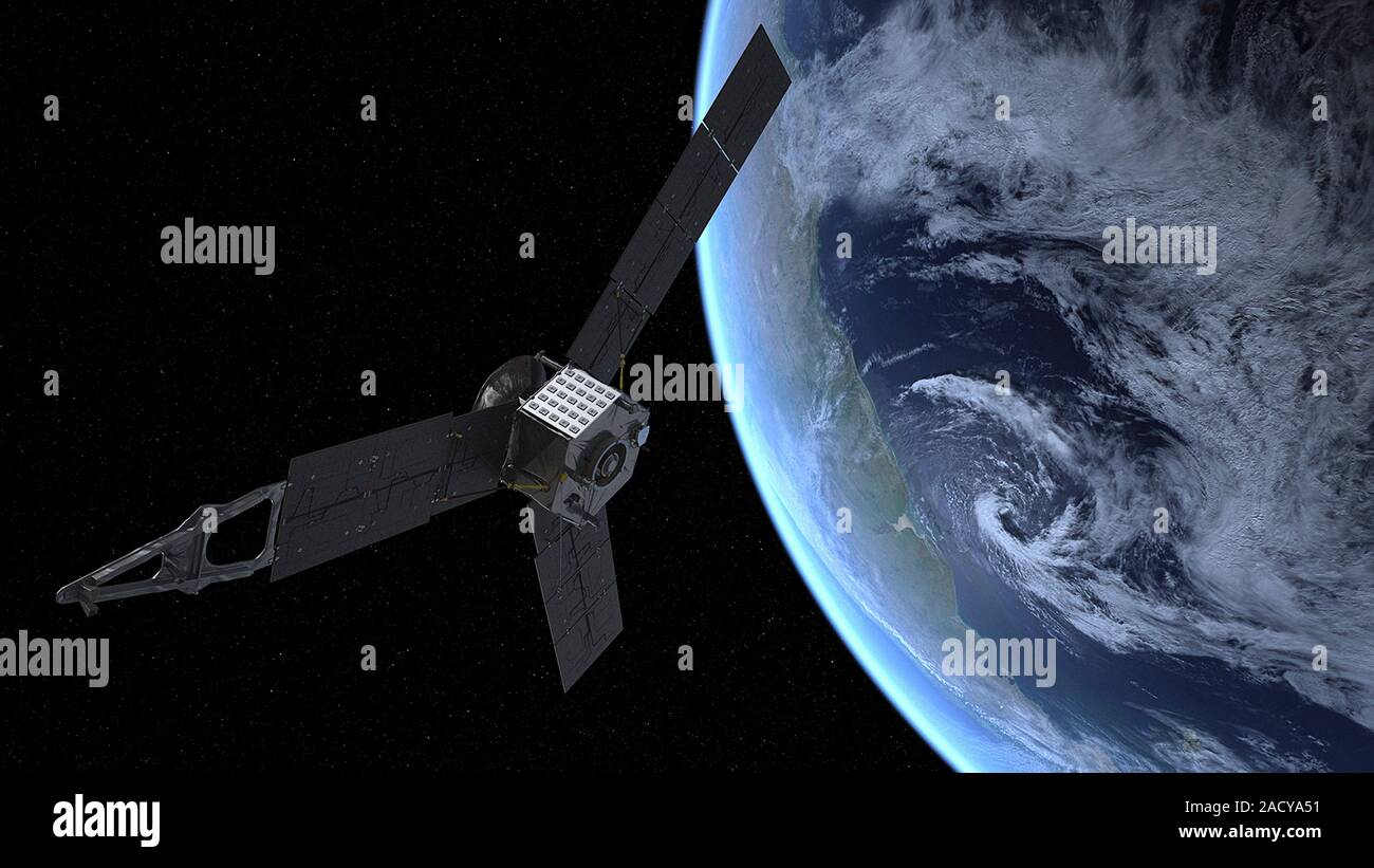Juno spacecraft. Computer artwork showing NASA's Juno spacecraft ...