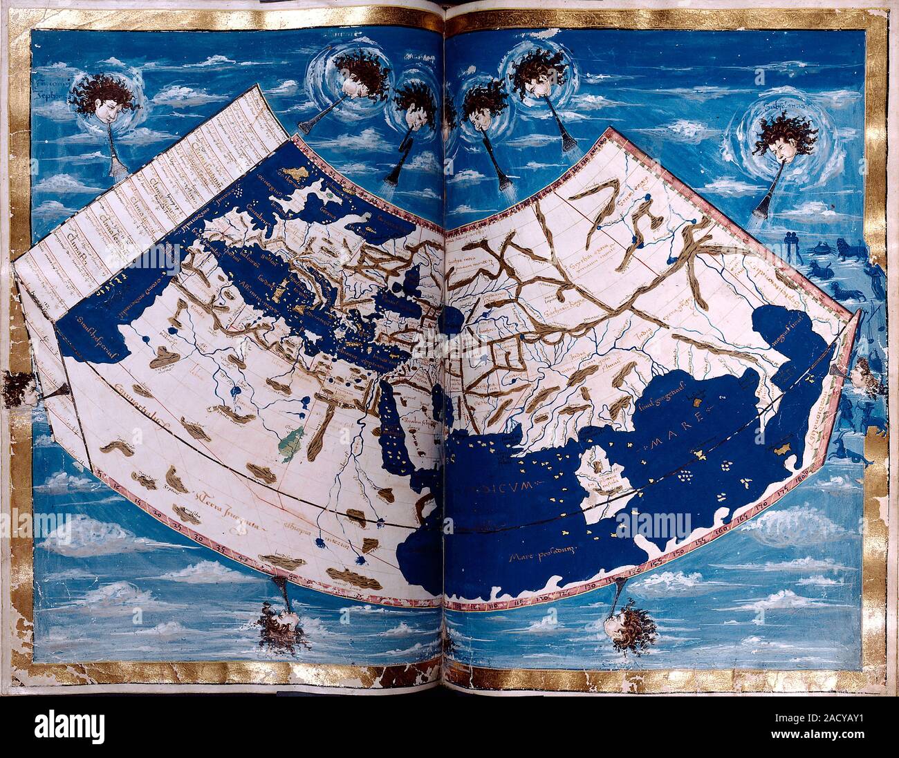 15th Century map. 15th Century map by the German cartographer Nicolaus ...