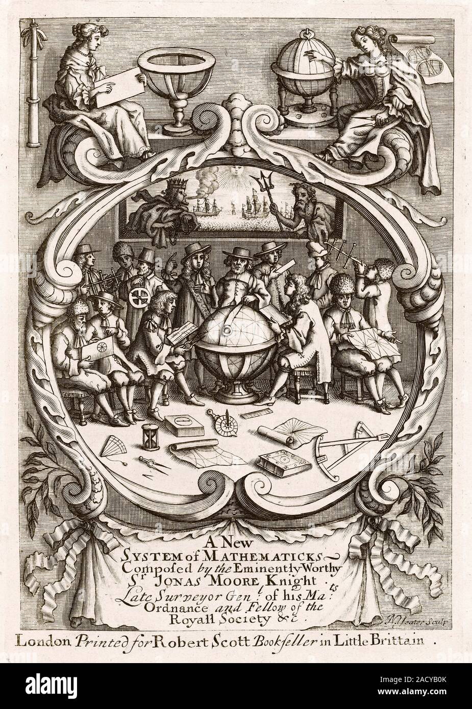 17th Century mathematics manuscript. 1681 excerpt showing ...