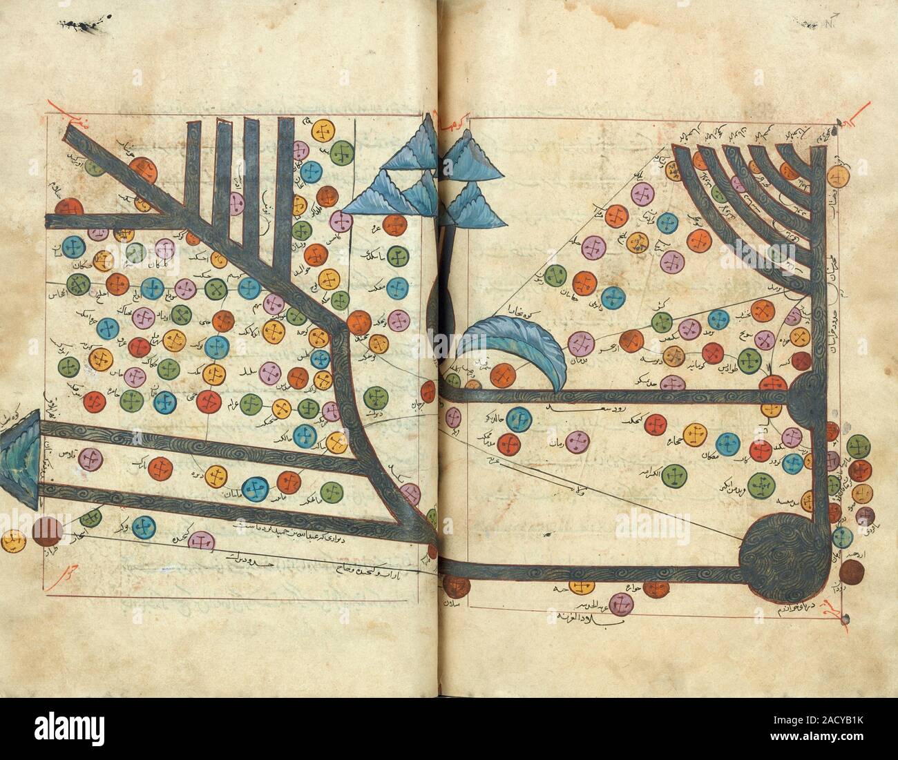 Map of Transoxania. 17th Century map of Transoxania in the 11th Century ...