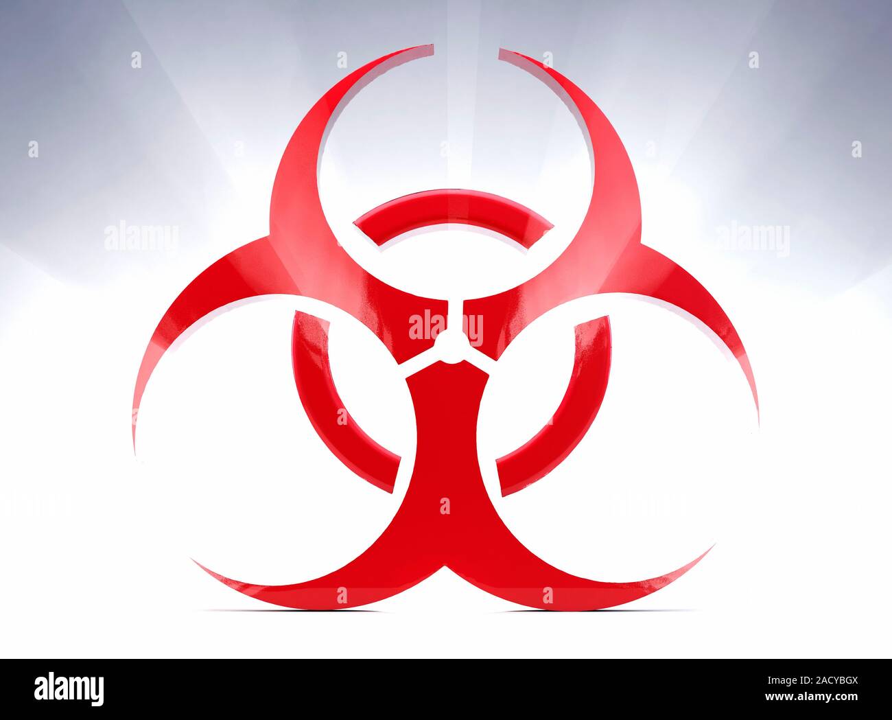 Biohazard symbol, computer artwork Stock Photo - Alamy