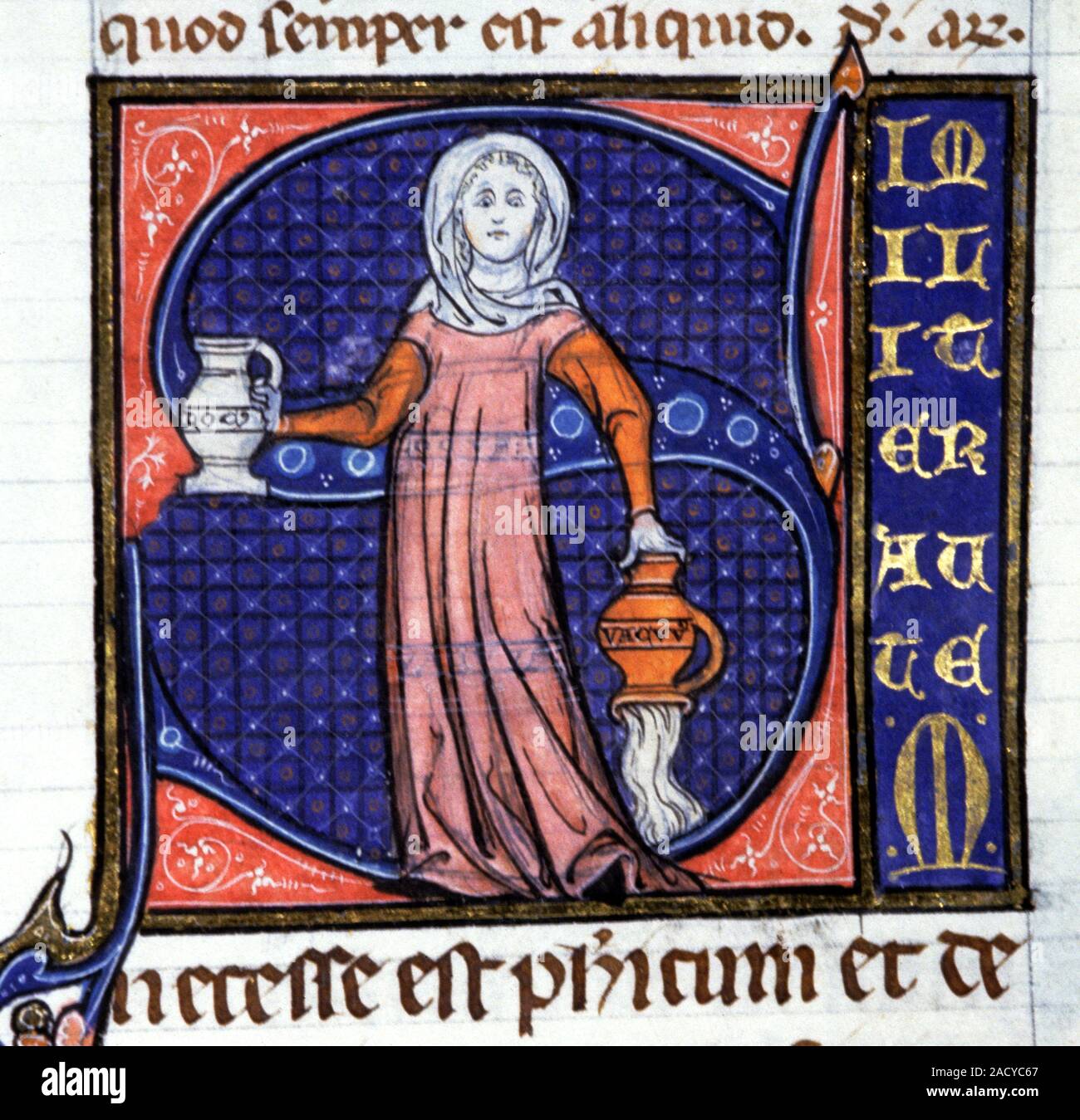 The science of Aristotle. 14th Century miniature from a Latin ...