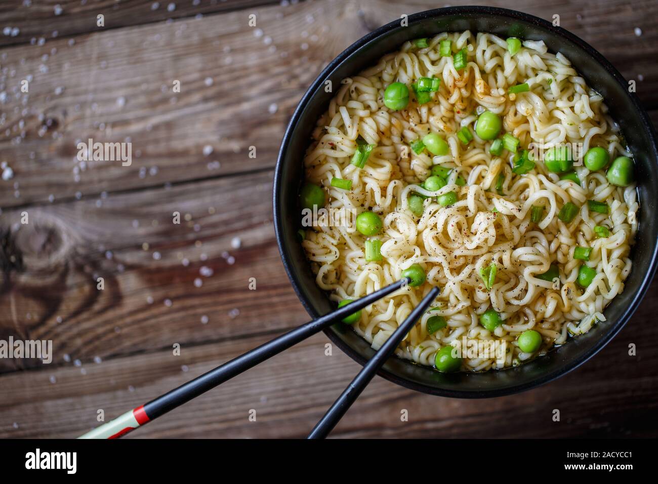 Chinese noodles. Top view Stock Photo - Alamy
