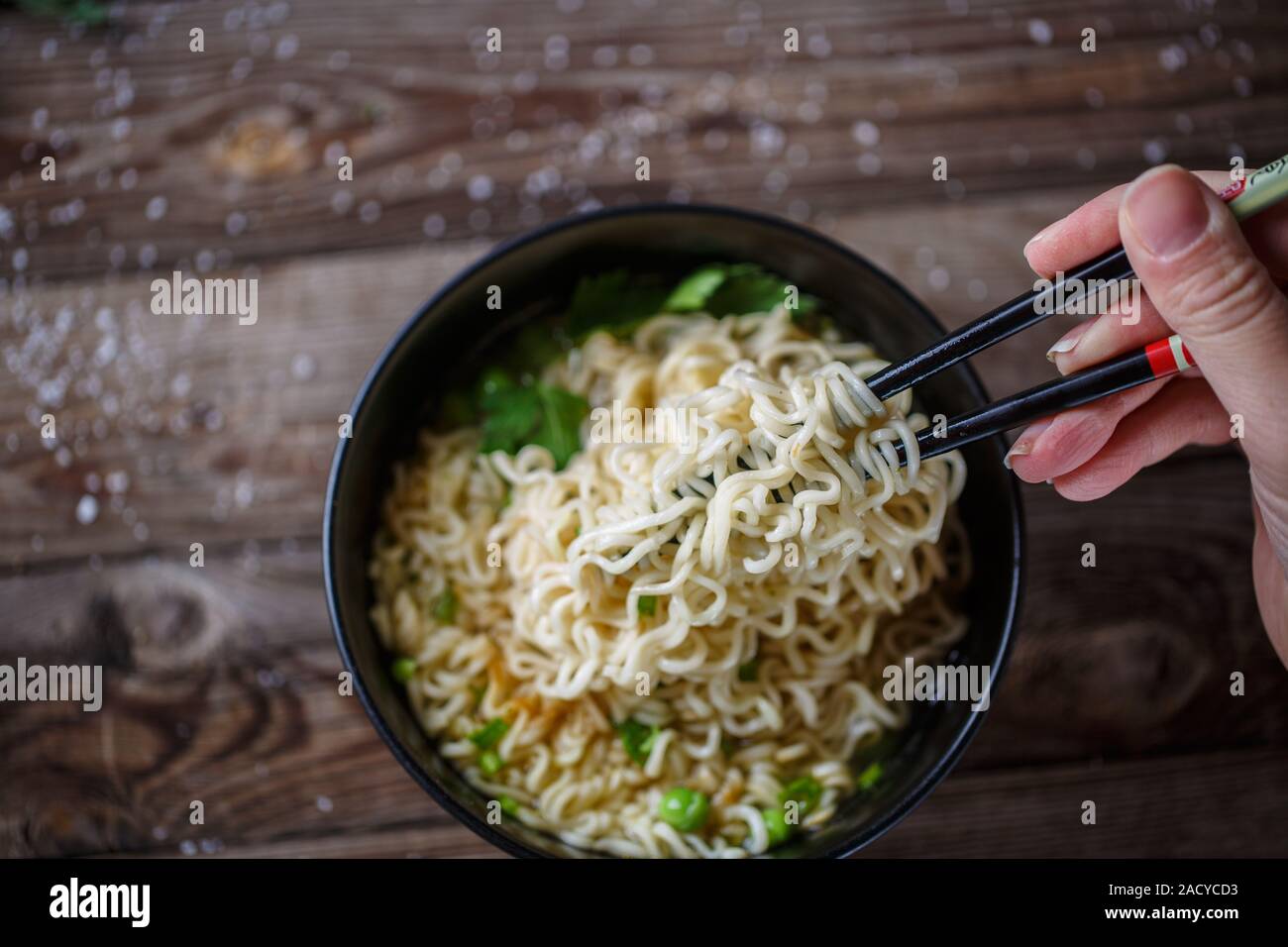 Chinese noodles. Top view Stock Photo - Alamy