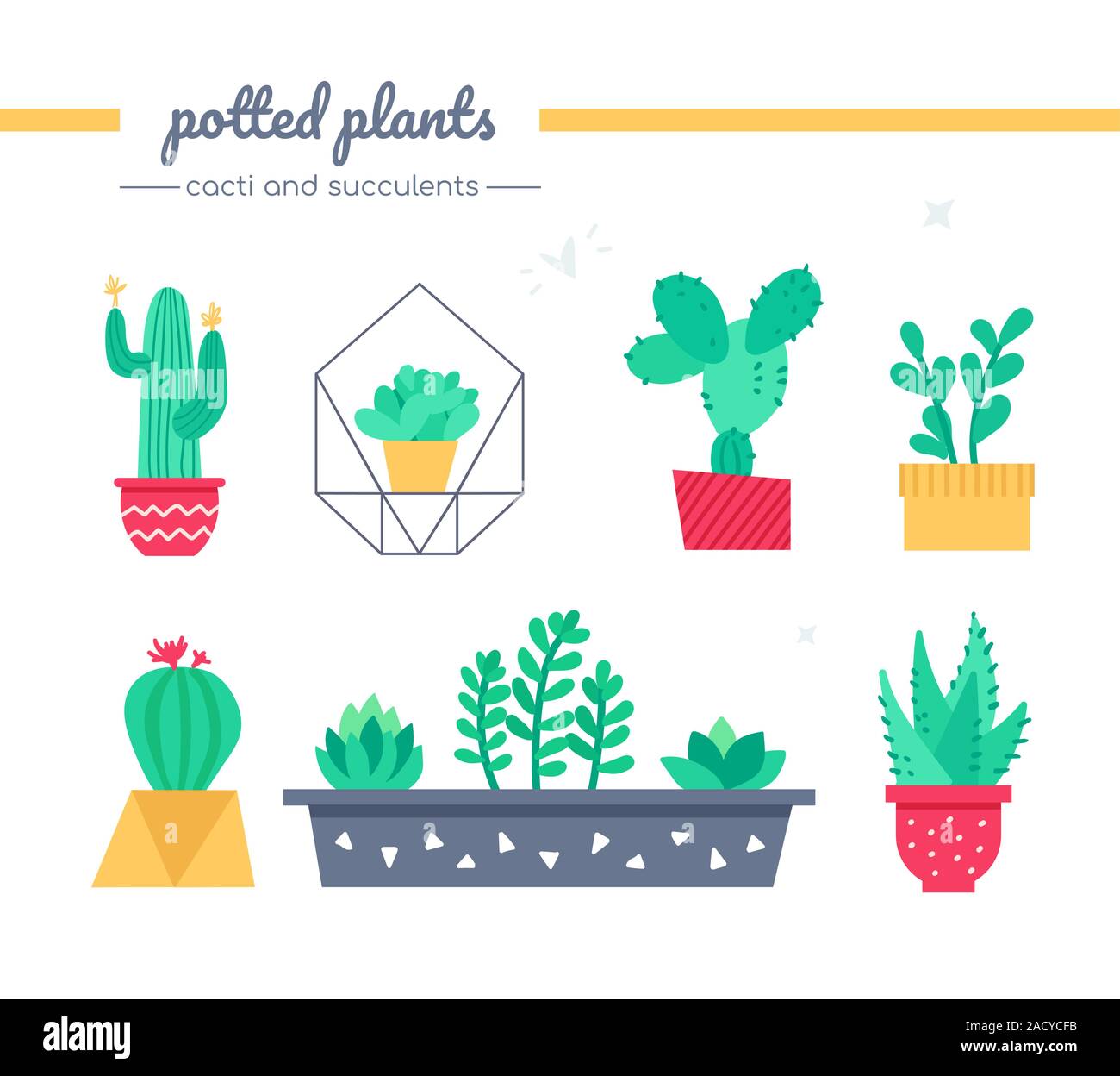Cartoon succulents hi-res stock photography and images - Alamy