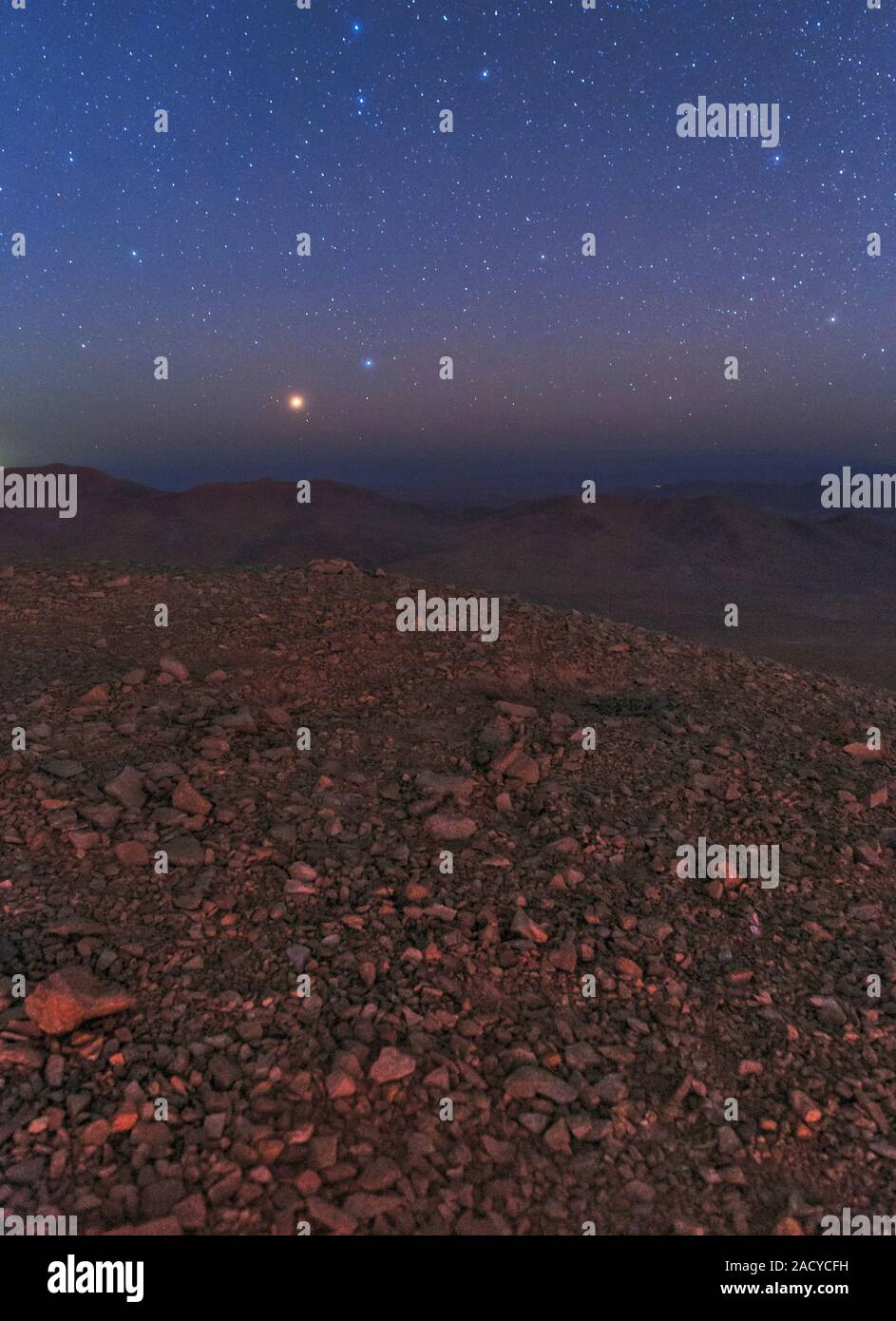 Mars at its brightest during opposition with the Earth. This occurs ...