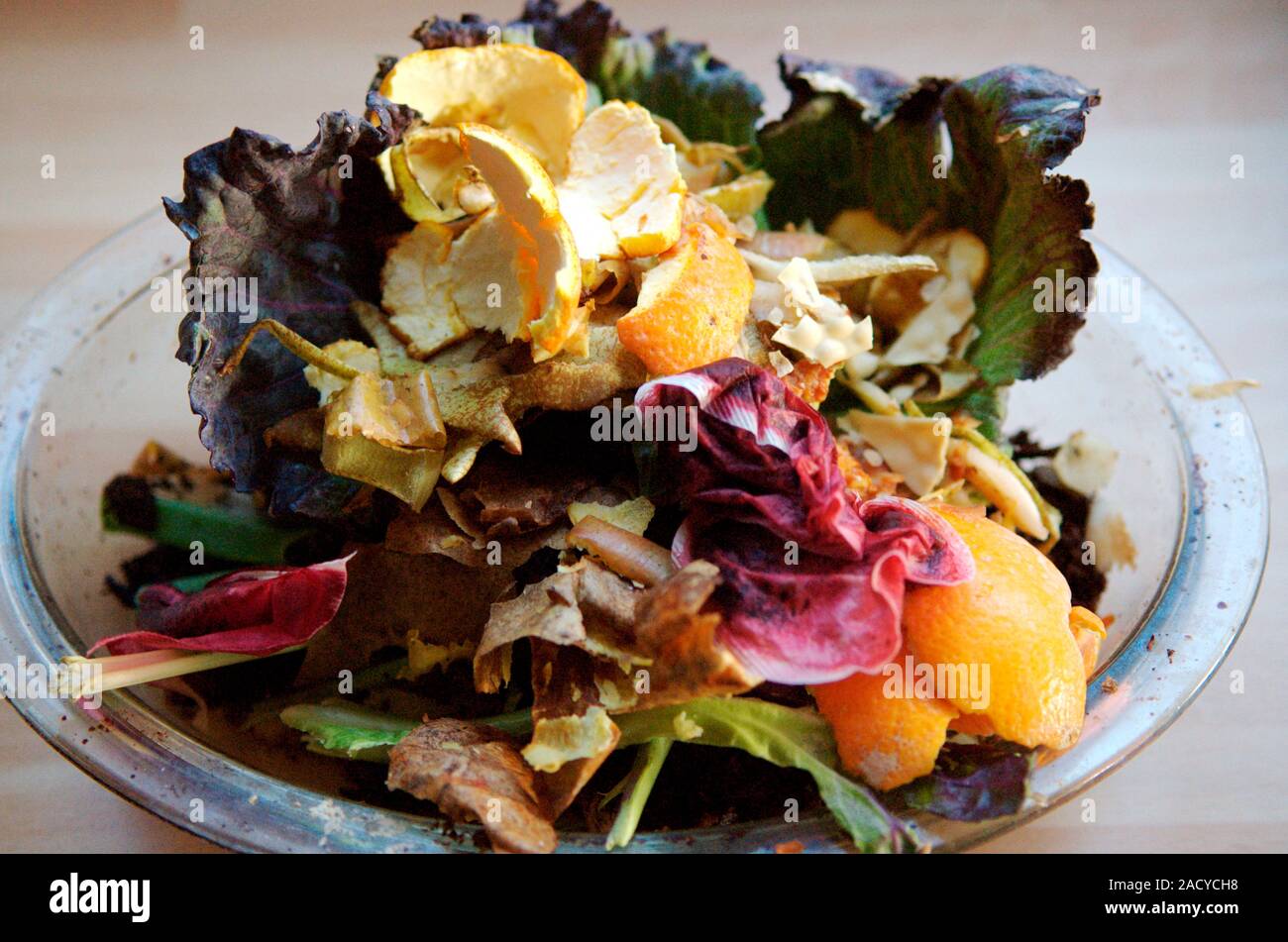 Compostable kitchen waste Stock Photo - Alamy