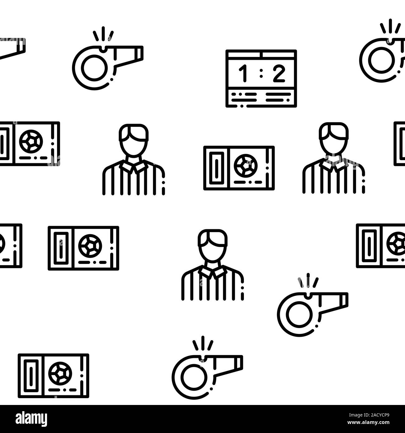 Soccer Football Game Seamless Pattern Vector Stock Vector Image & Art ...