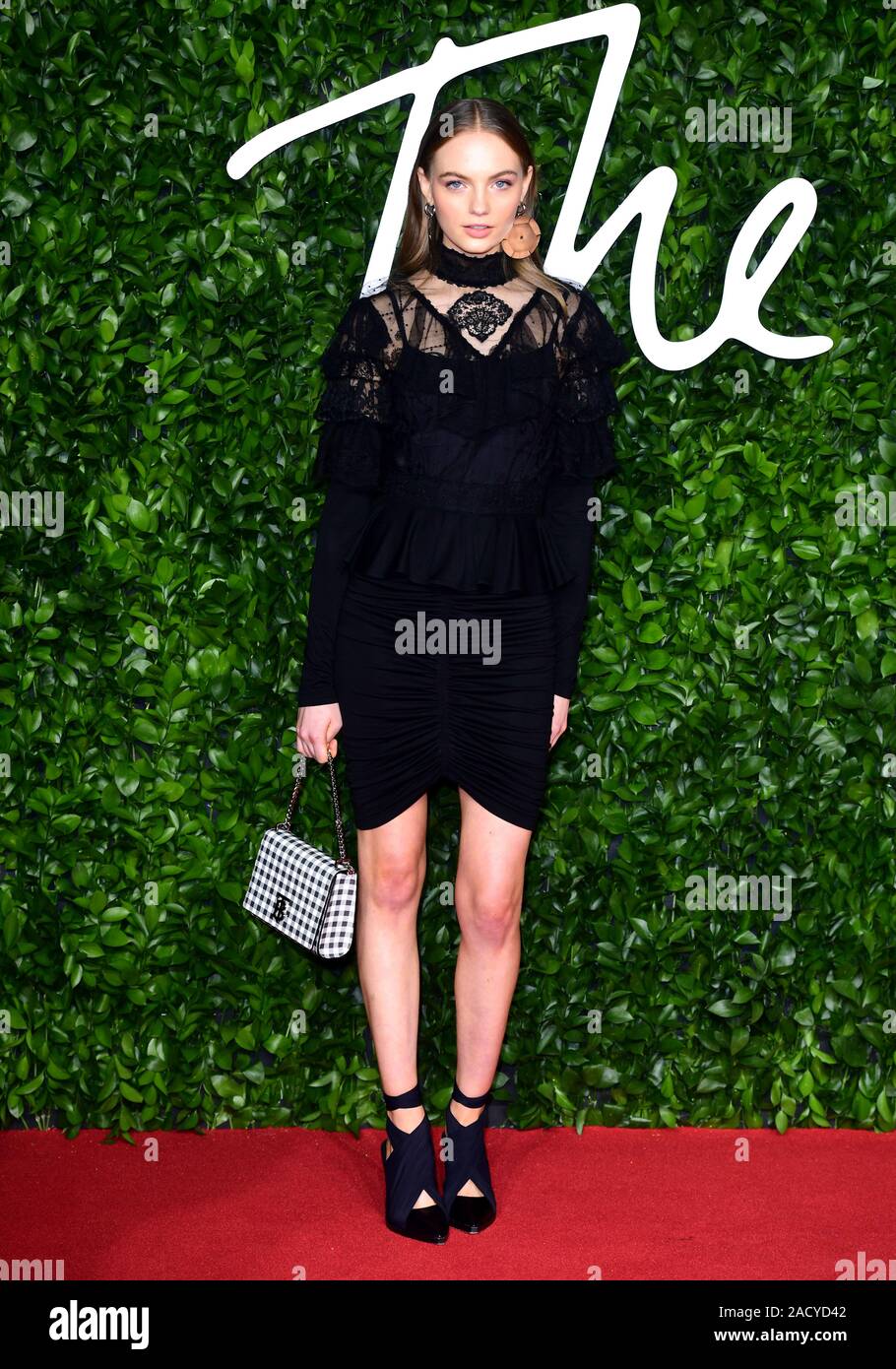 Fran Summers attending the Fashion Awards 2019 at the Royal Albert Hall ...