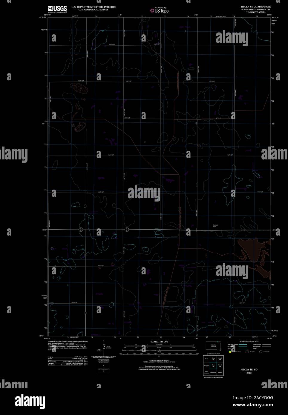 Hecla map hi-res stock photography and images - Alamy