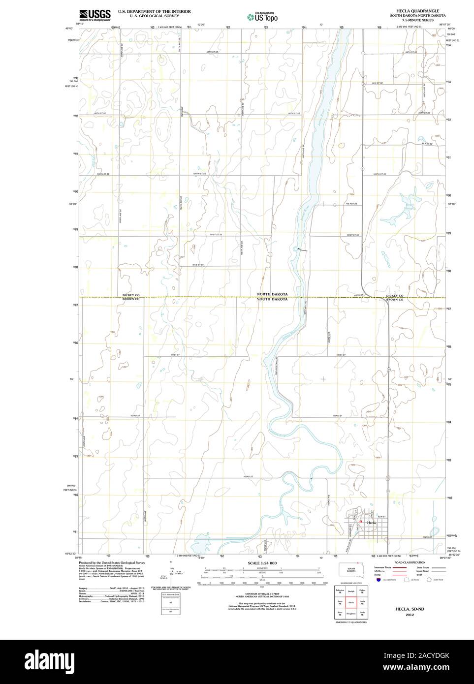 Hecla map hi-res stock photography and images - Alamy