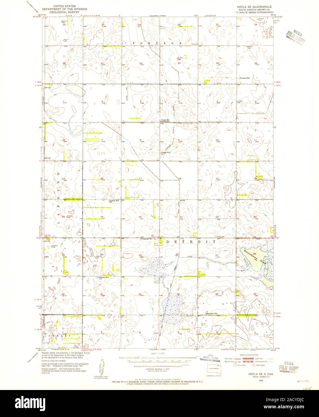 Map of hecla hi-res stock photography and images - Alamy