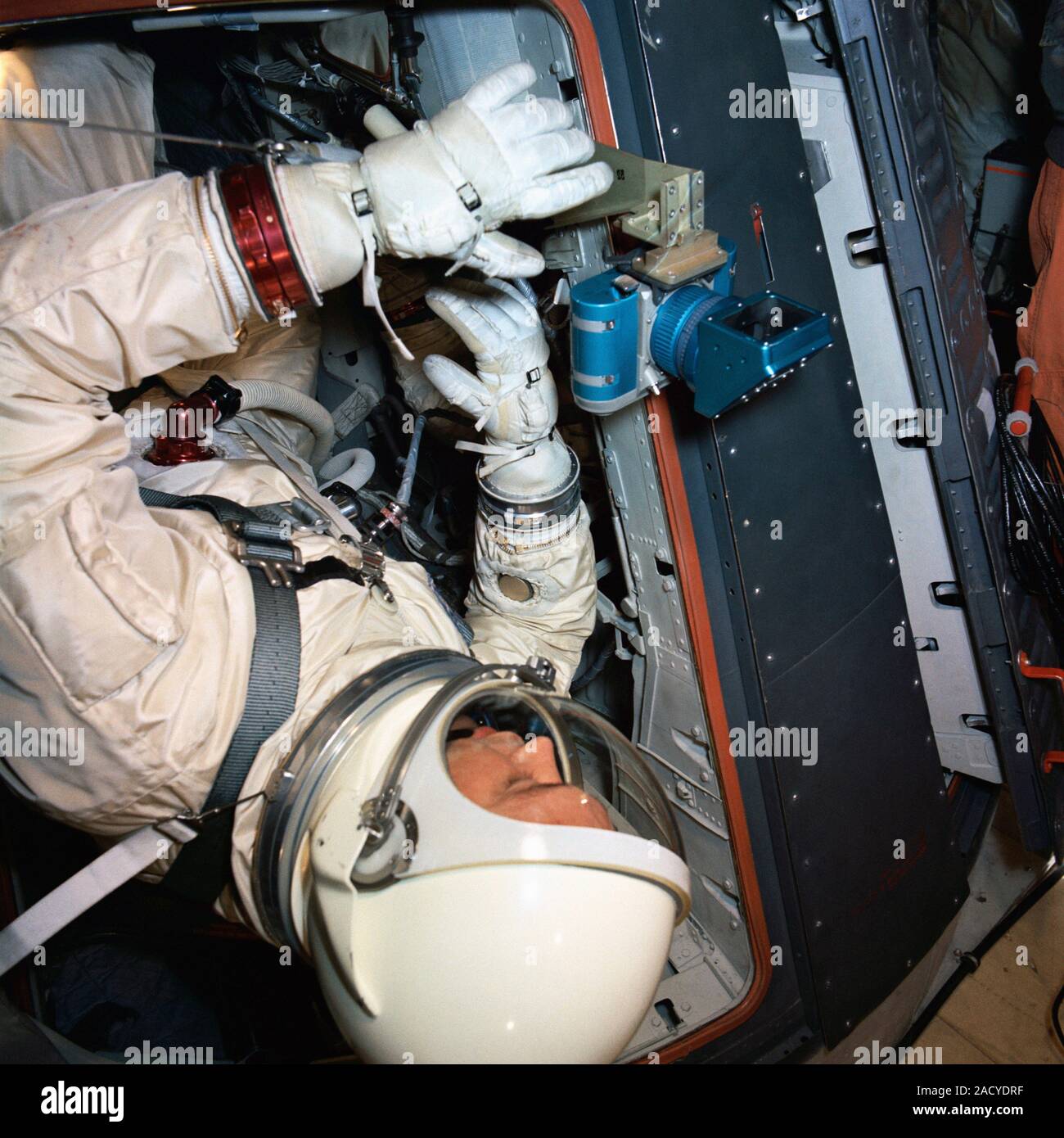 Michael Collins (born 1930). Image of the US astronaut Michael Collins ...