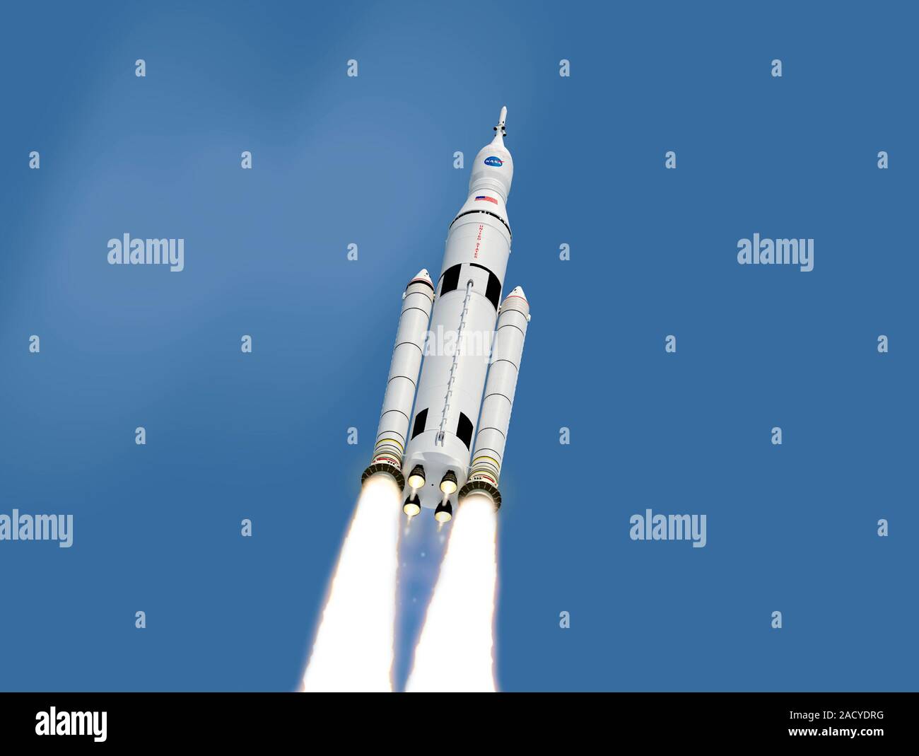 Space Launch System. Computer illustration of NASA's Space Launch ...