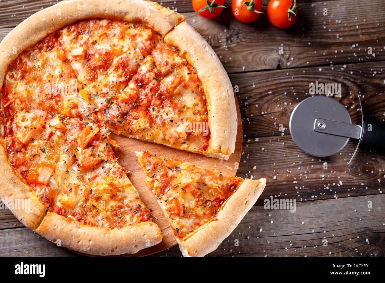 Delicious italian pizza Stock Photo - Alamy