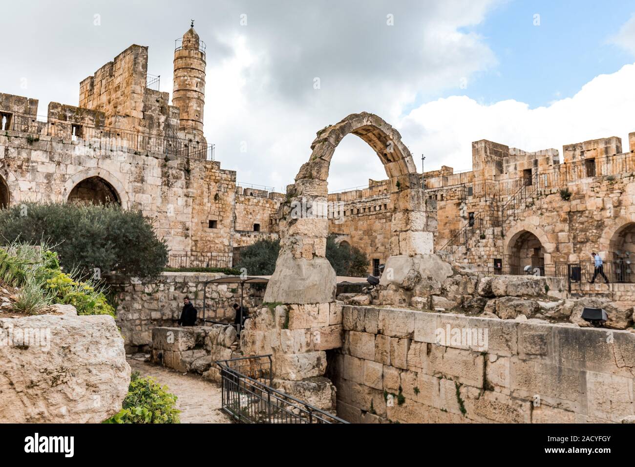 The Tower of David in ancient Jerusalem Citadelin Old City of Jerusalem ...