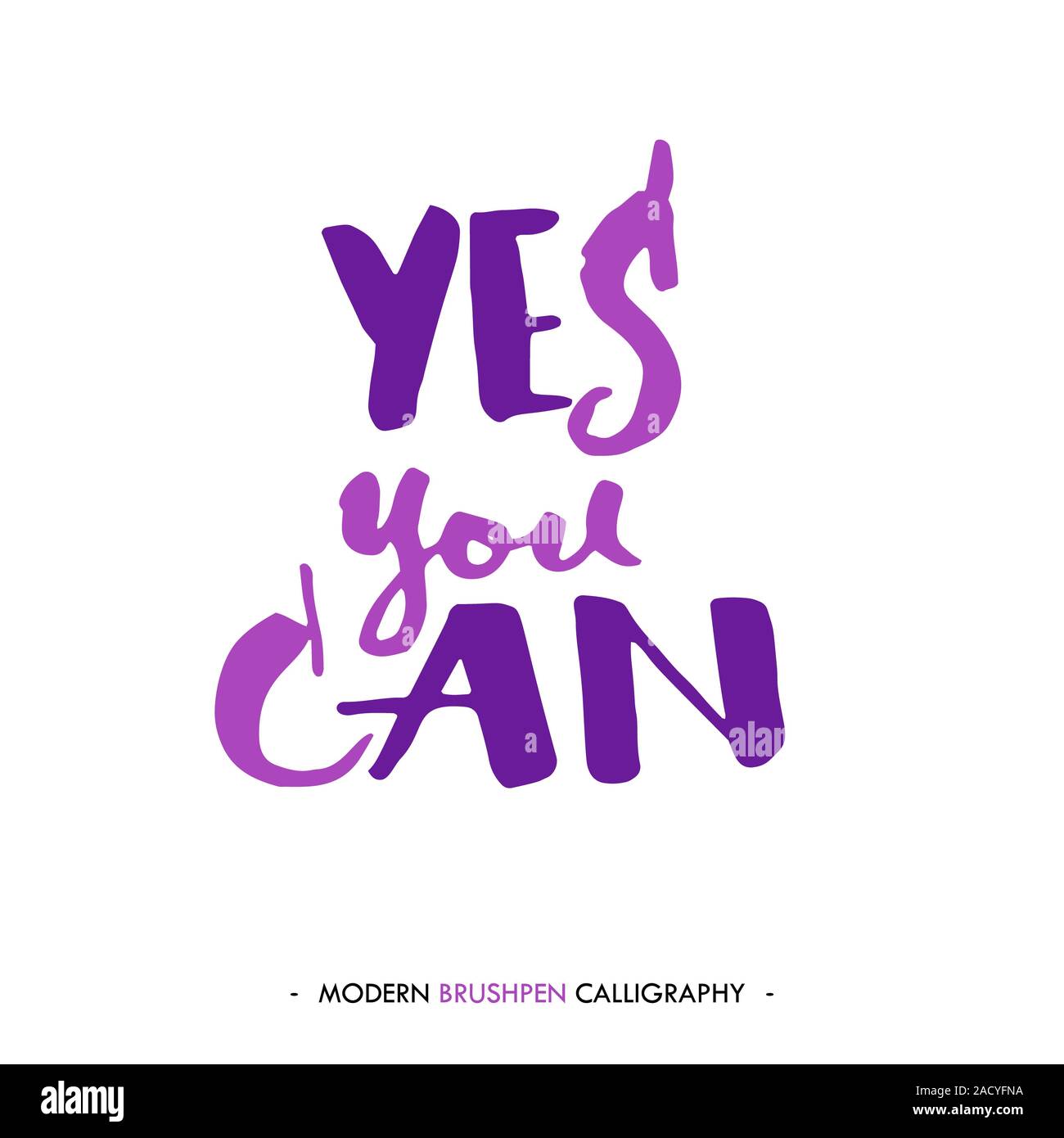 Inspirational typography quote on Cut Out Stock Images & Pictures - Alamy