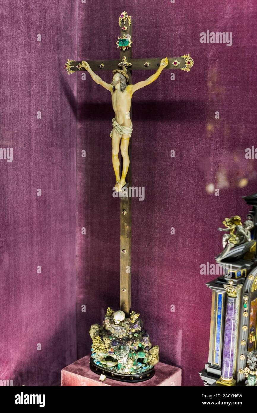 MUNICH, GERMANY - NOVEMBER 27, 2018 : The collection of holy relics in ...