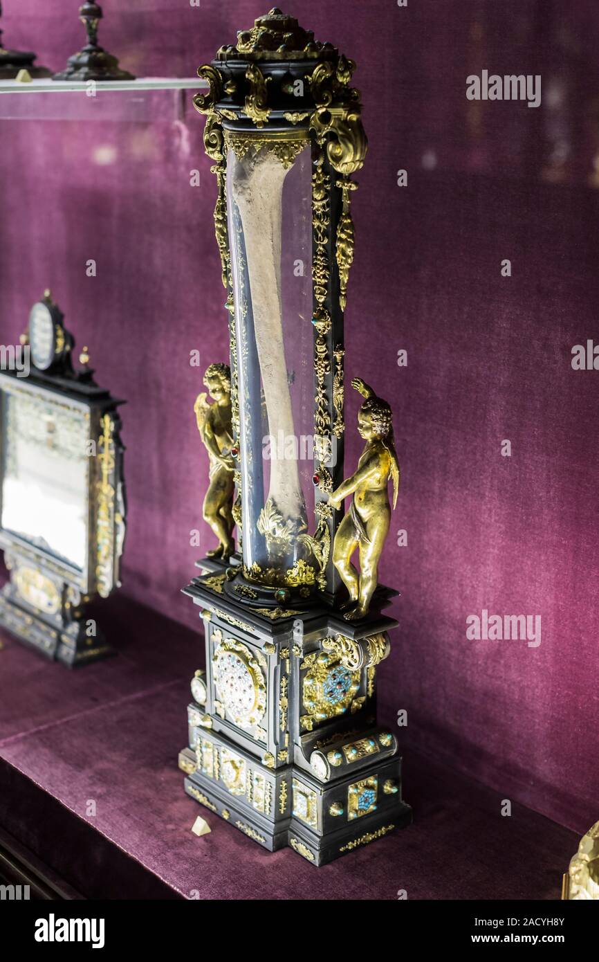 MUNICH, GERMANY - NOVEMBER 27, 2018 : The collection of holy relics in ...