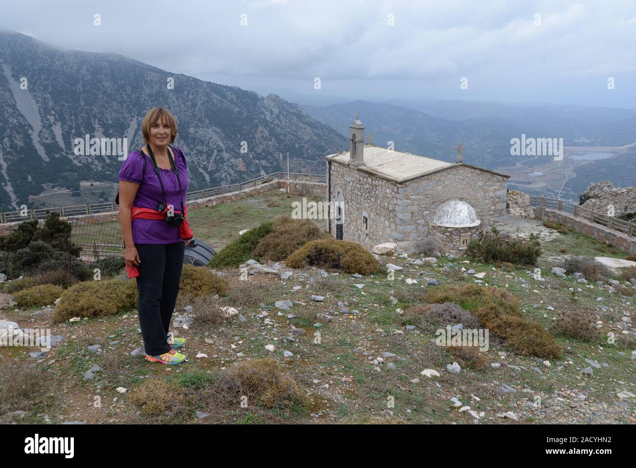 Ascent to Karfi, Crete Stock Photo - Alamy