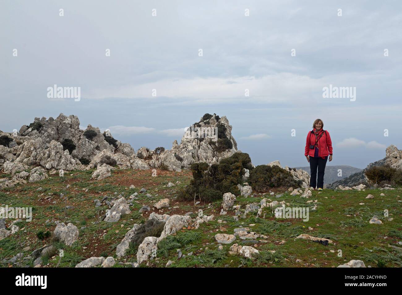 Ascent to Karfi, Crete Stock Photo - Alamy