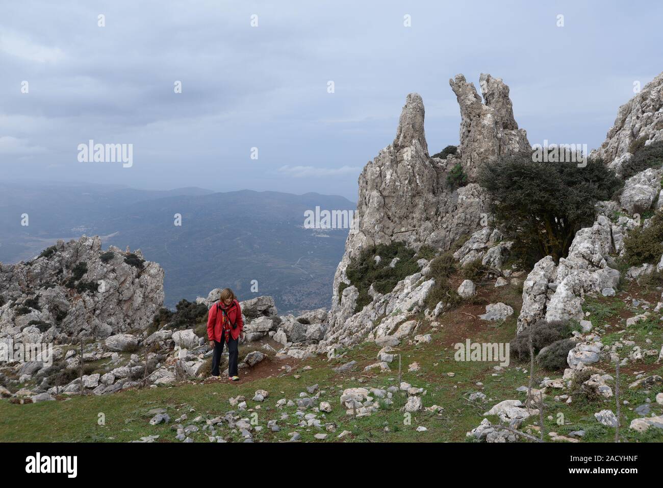 Ascent to Karfi, Crete Stock Photo - Alamy