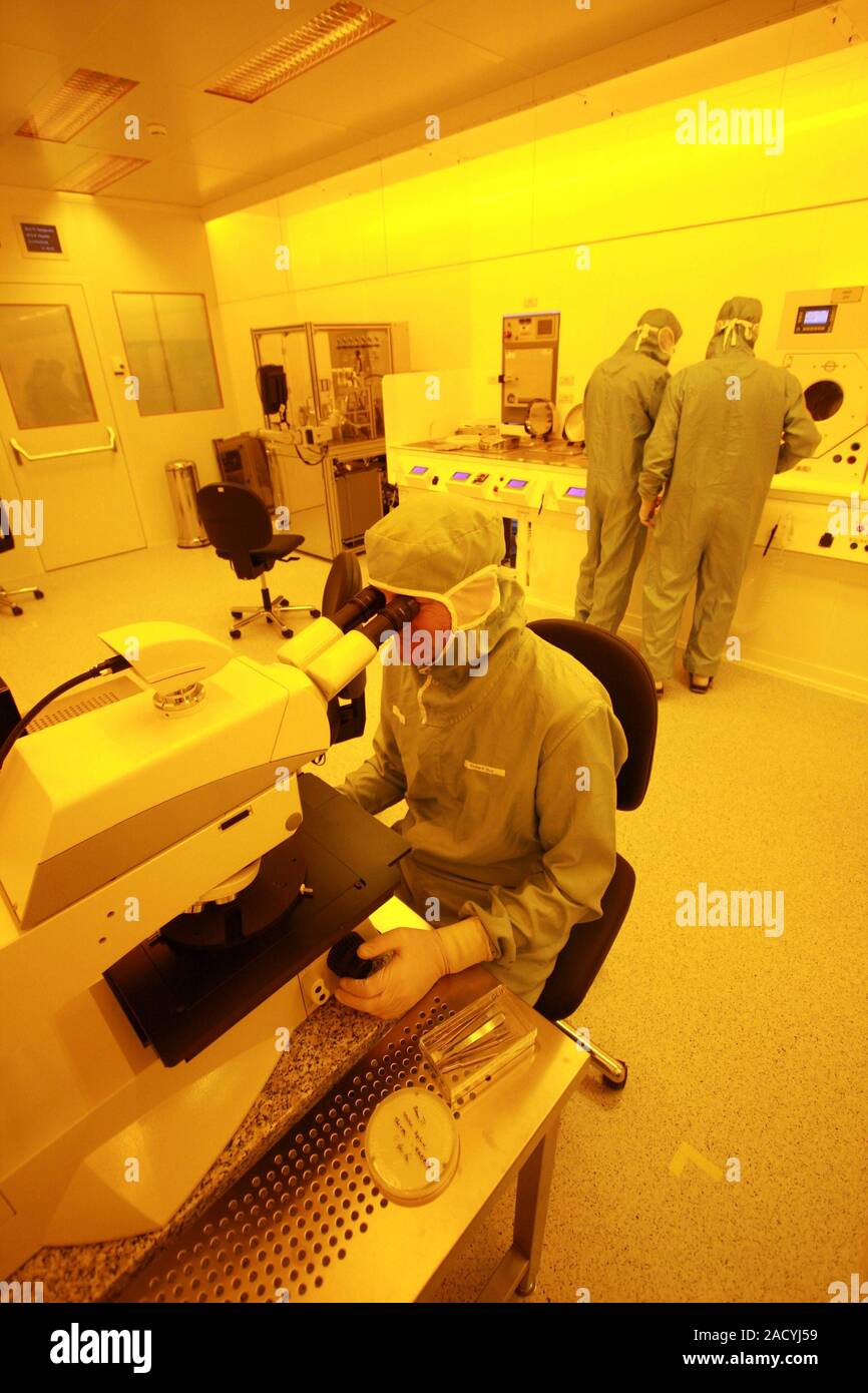 Nanotechnology Centre, IBM research. IBM scientist Richard Stutz in the ...