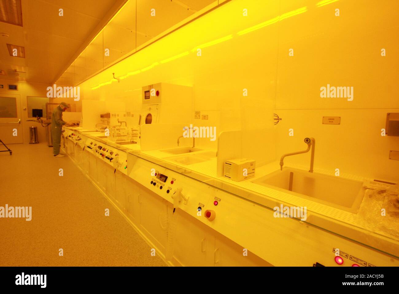 Nanotechnology Centre, IBM research. Researchers working in the clean ...