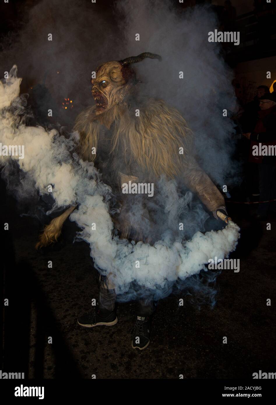 Bad Griesbach Therme, Germany-November 30,2019: A person dressed as a ...