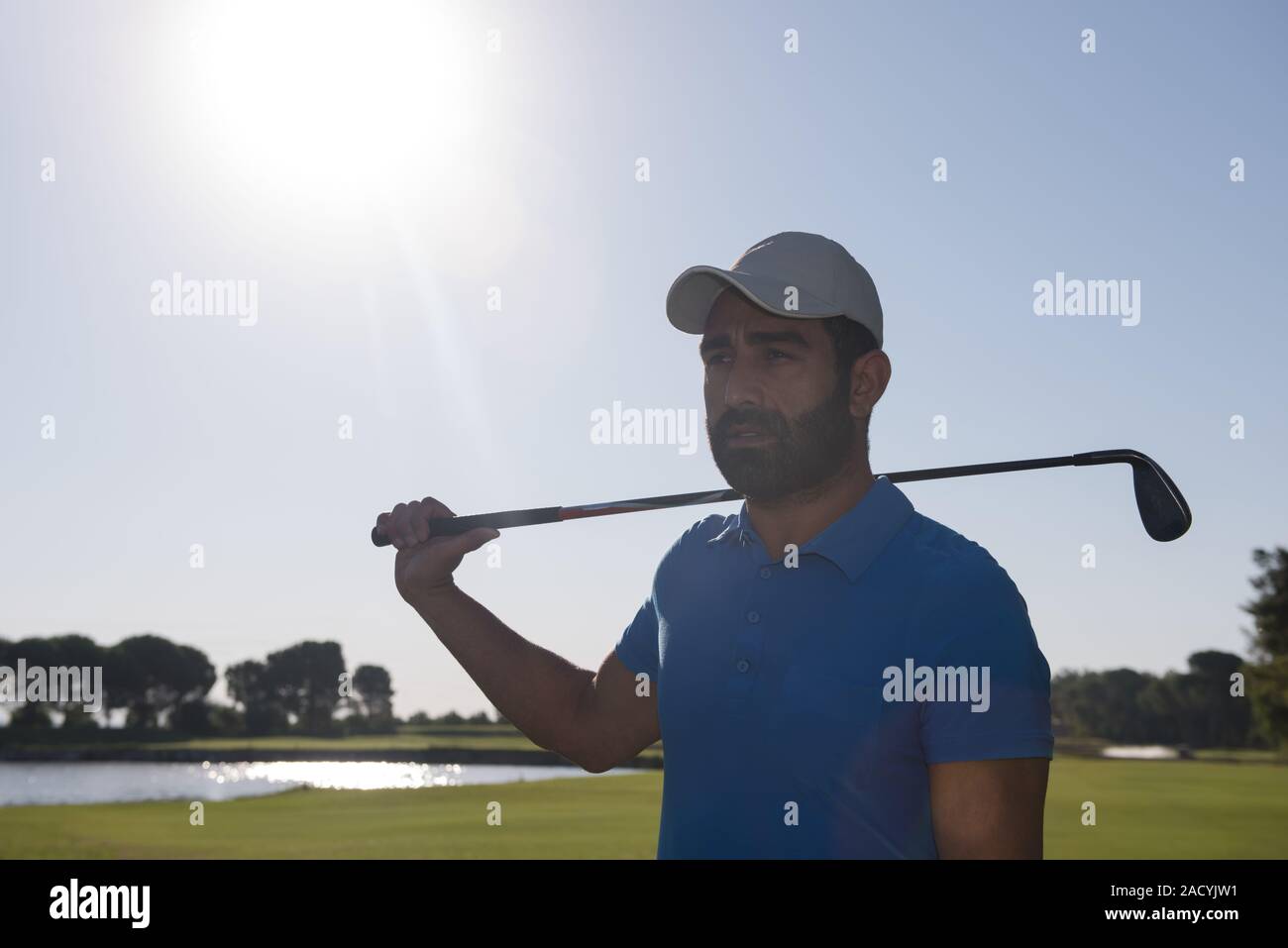golf player portrait Stock Photo - Alamy