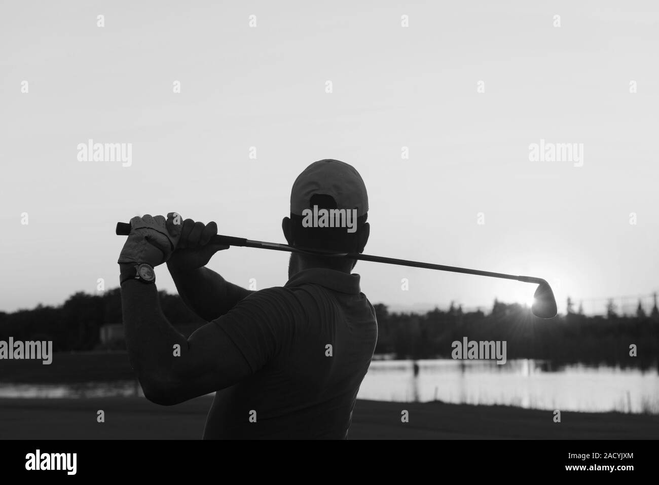 Long fairway Black and White Stock Photos & Images - Alamy