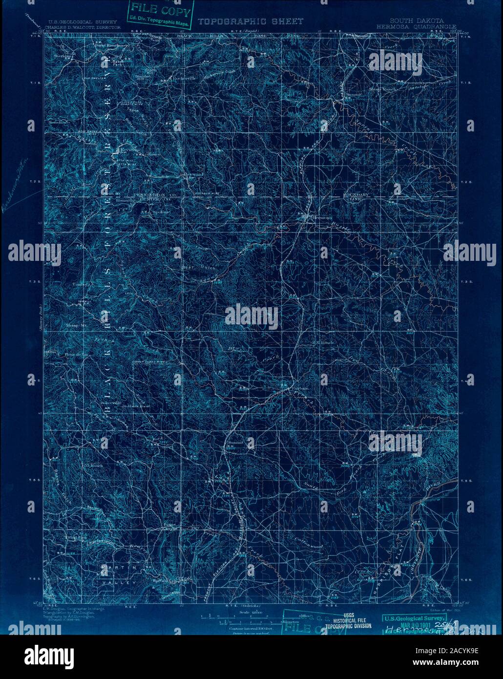 Map of hermosa south dakota hi-res stock photography and images - Alamy