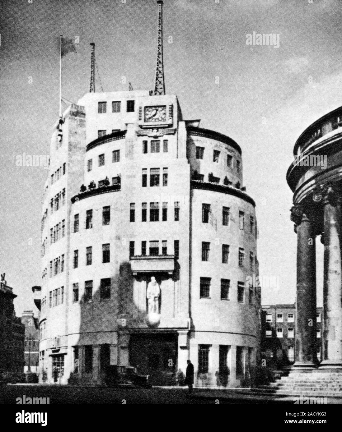 Broadcasting House. Historical image of Broadcasting House in Portland ...