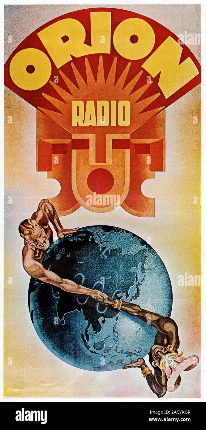 Historical radio station advert. Advertisement for the radio station ...