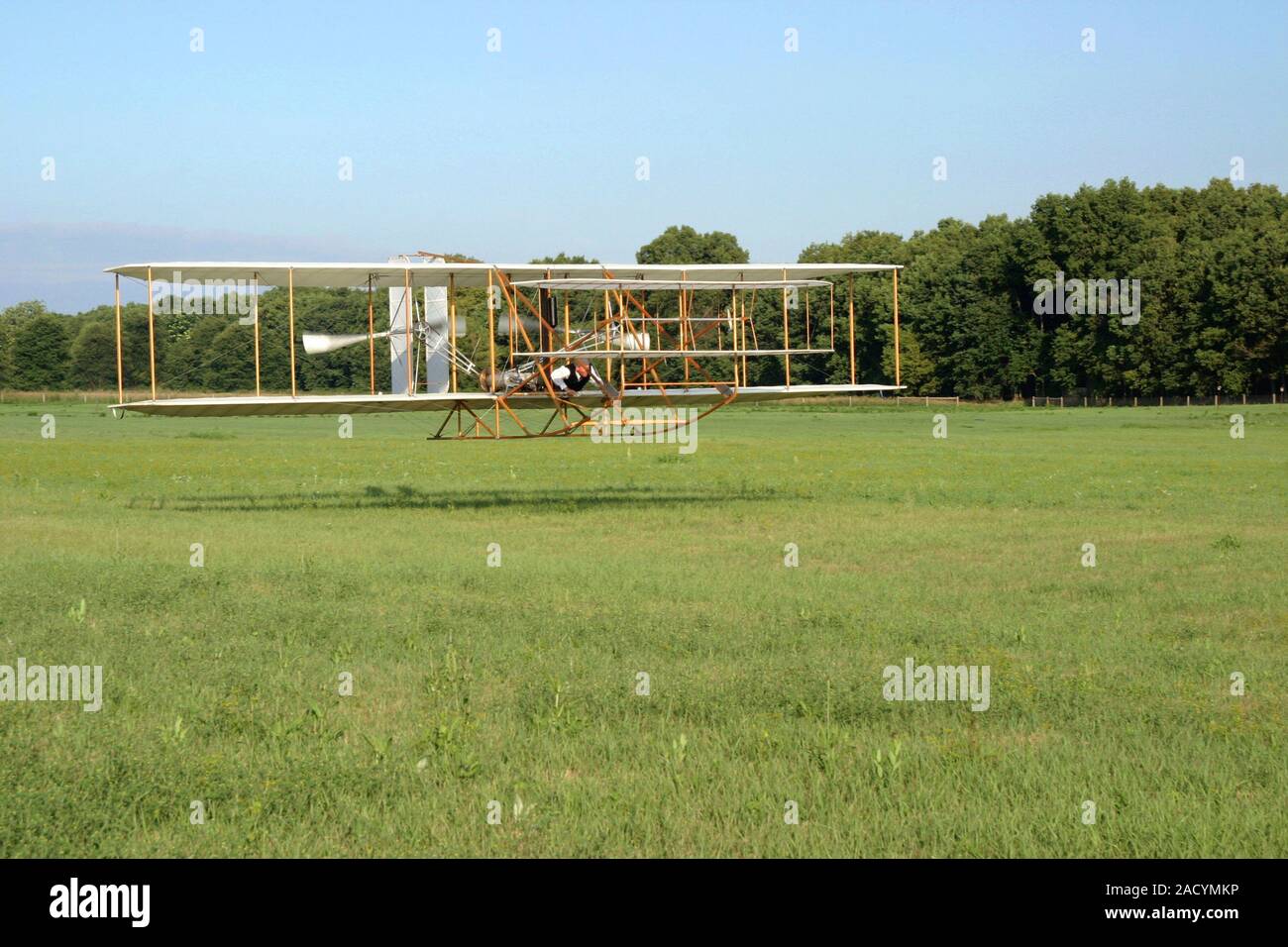 Replica of the Wright Flyer III, the third powered aircraft built by ...