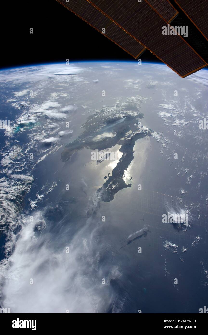 Hispaniola, ISS image. Photograph taken on 26th July 2014 by astronauts ...