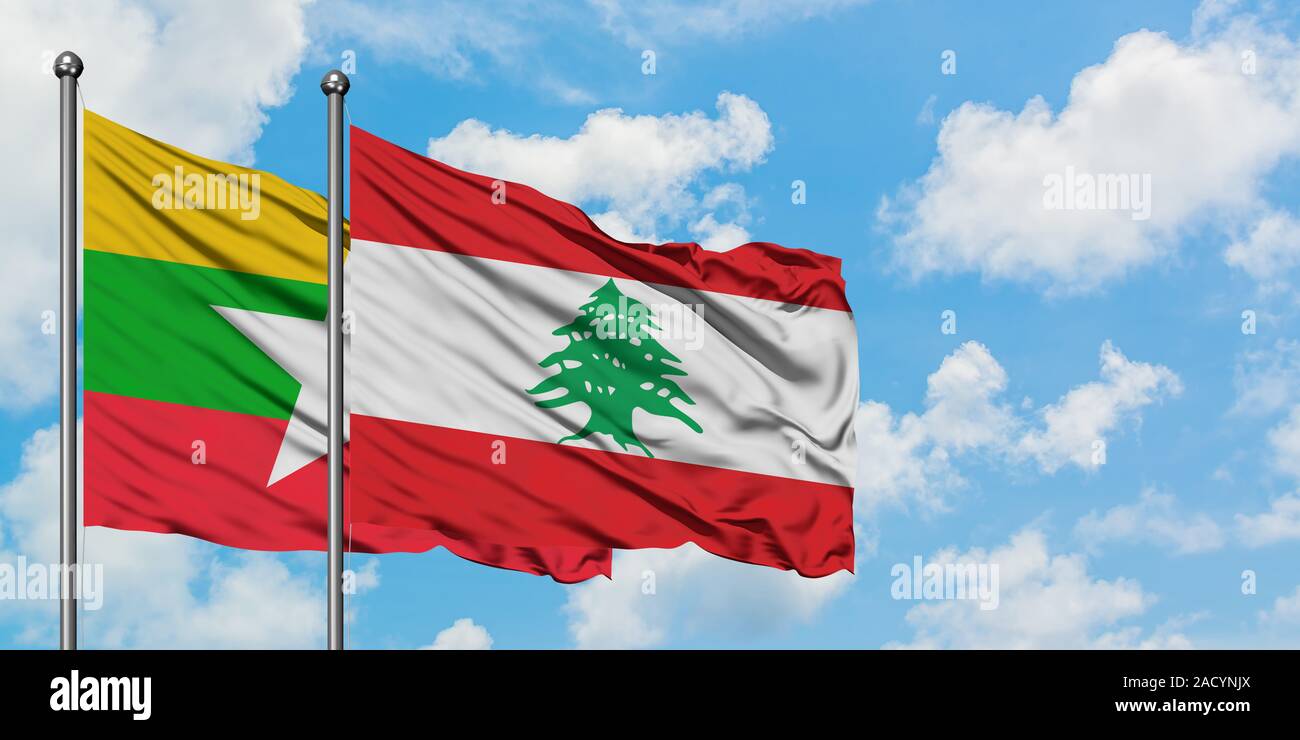 Myanmar lebanon flag hi-res stock photography and images - Alamy