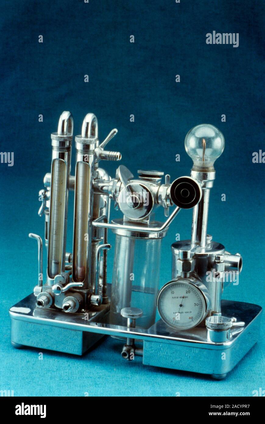 Anaesthetic apparatus. The Magill Endotracheal Apparatus seen here was ...
