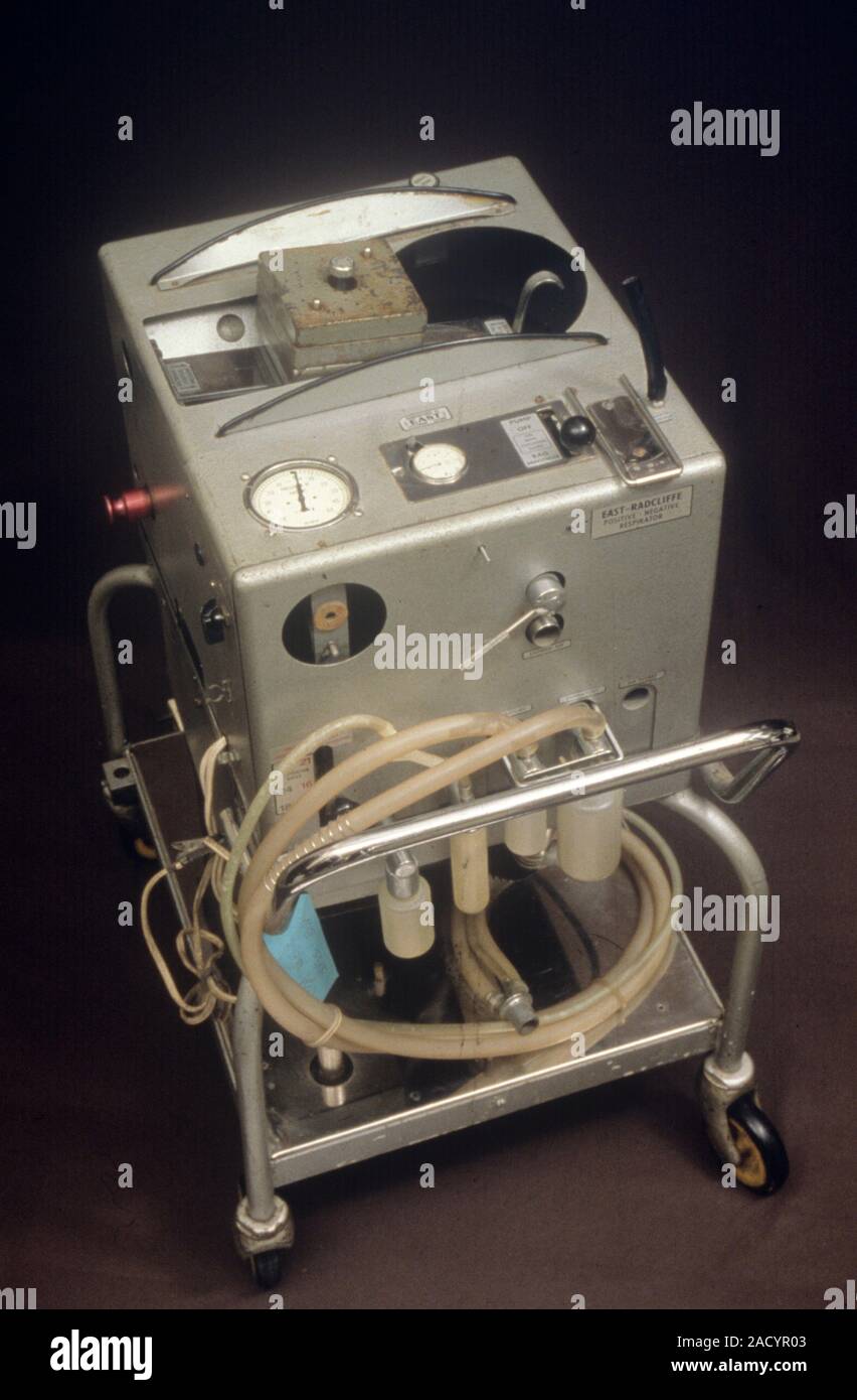 Medical respirator, mid-20th century. This is an East-Radcliffe ...