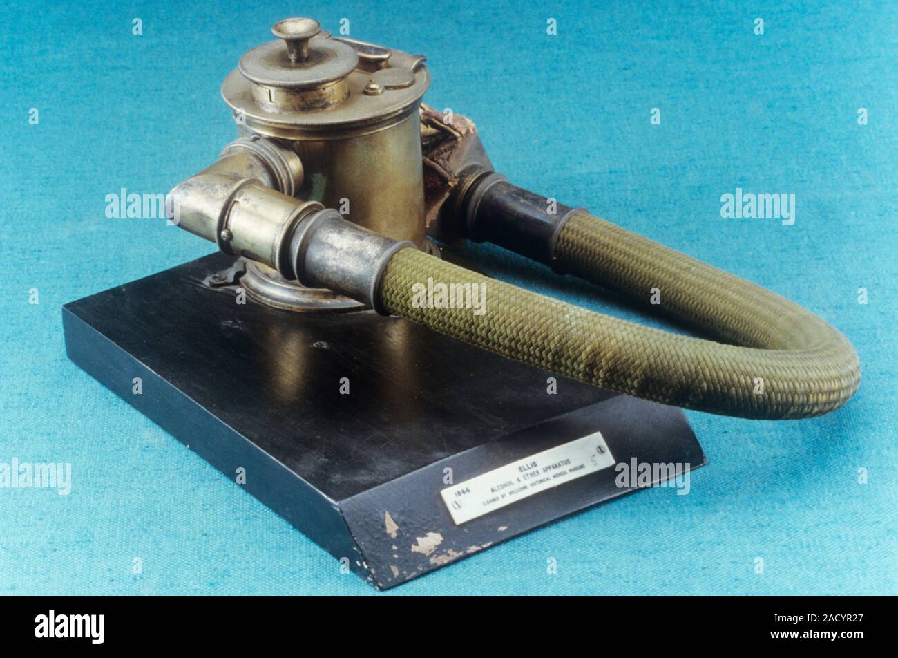 Anaesthetic inhaler, 1866. This is the Ellis alcohol and ether ...