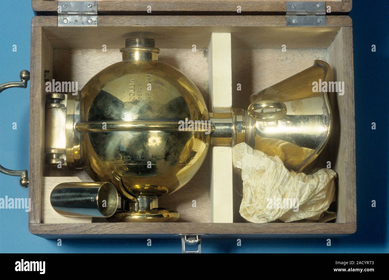 Anaesthetic inhaler. This is an Ombredanne inhaler, invented by ...