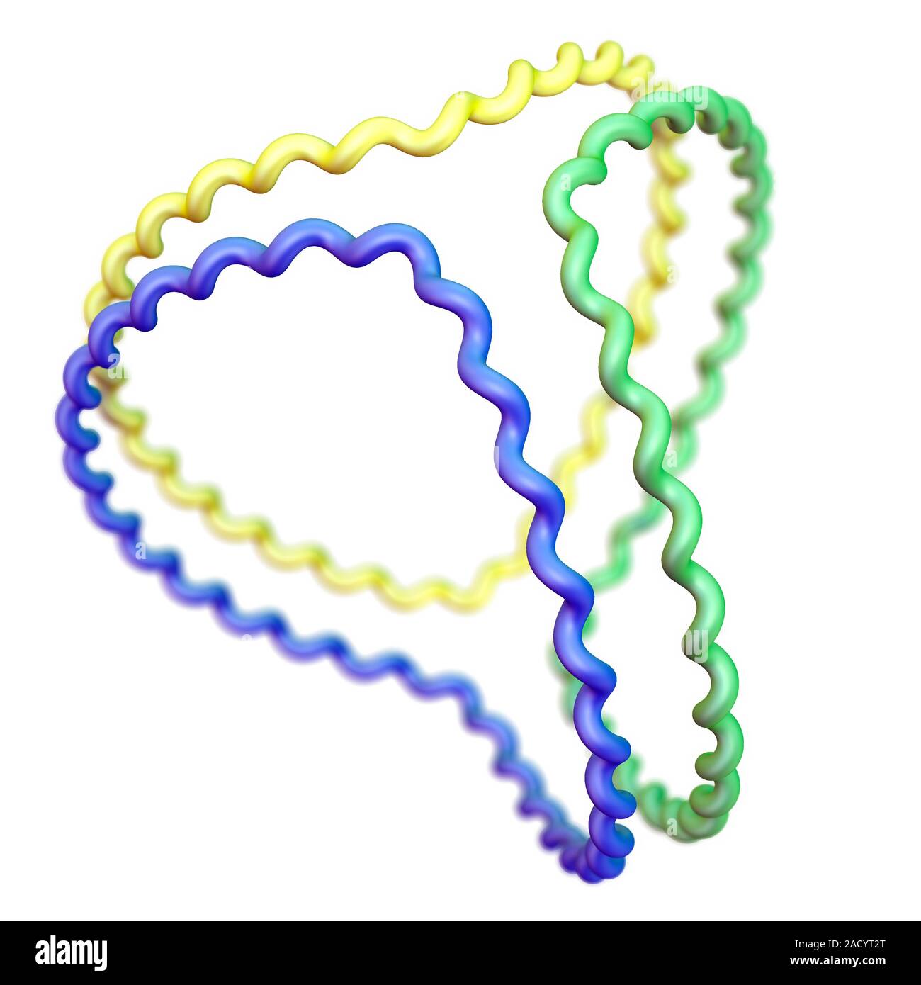 Human Apolipoprotein A-1 molecule. Molecular model showing the ...
