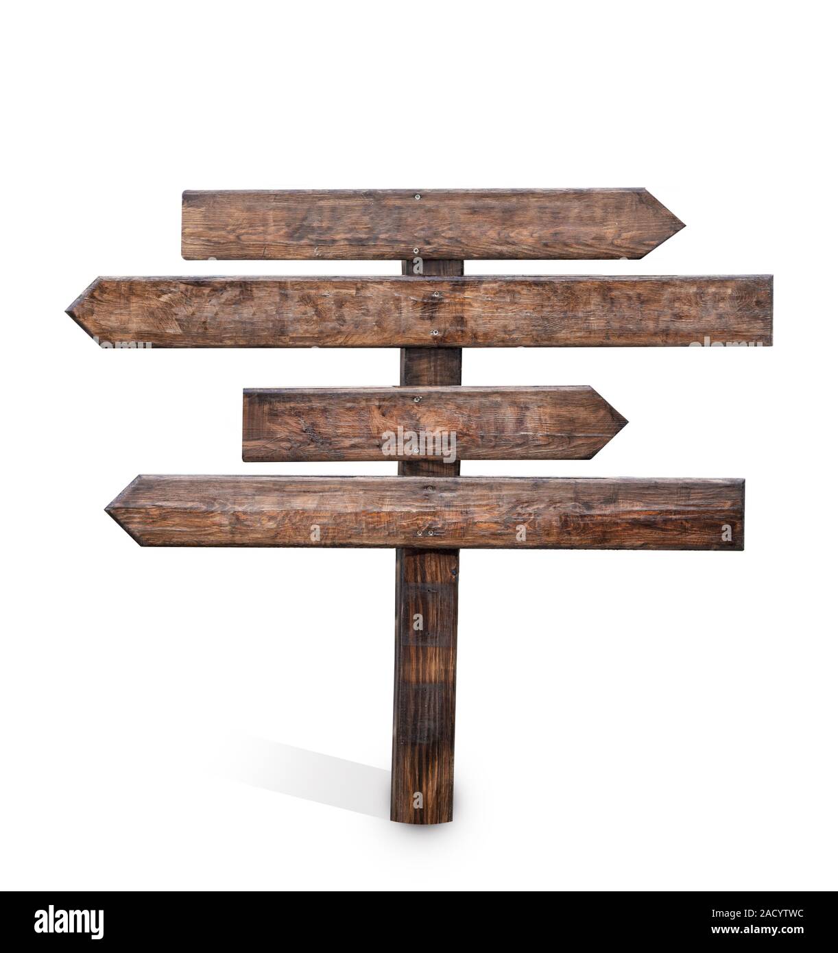 empty direction board on white background for metamorphing various ...