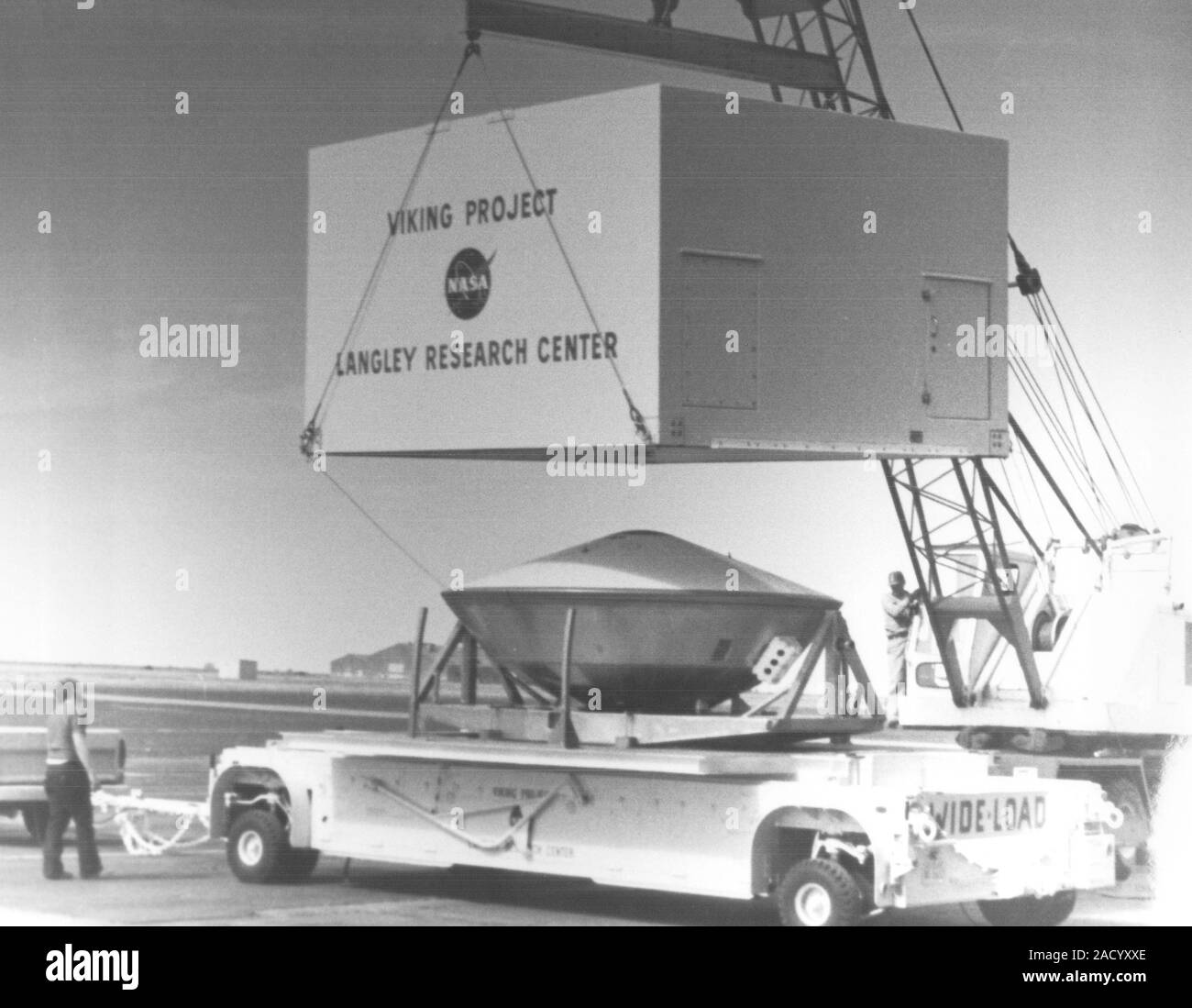 Planetary Entry Parachute Program (PEPP) aeroshell being uincovered ...