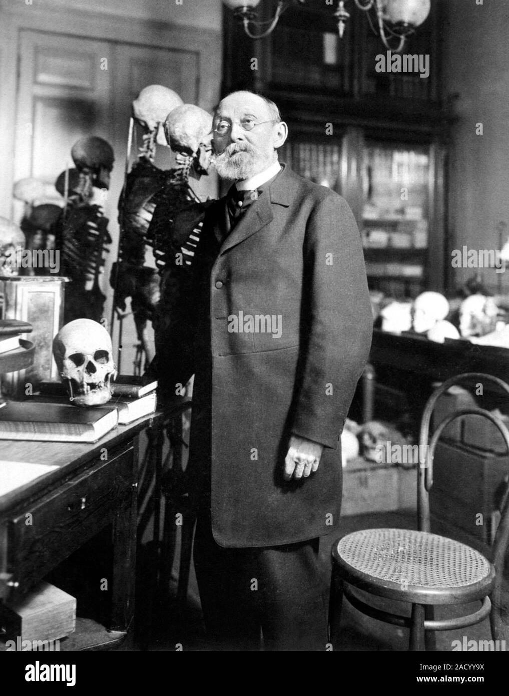 Rudolf Ludwig Carl Virchow (1821-1902), German pathologist, with ...