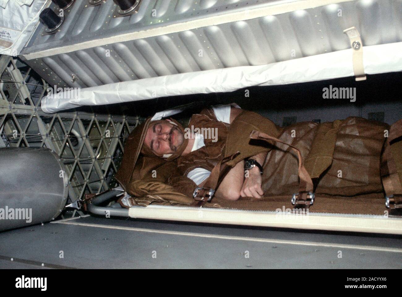 Owen Garriott (born 1930). US astronaut Owen Kay Garriott in his sleep ...