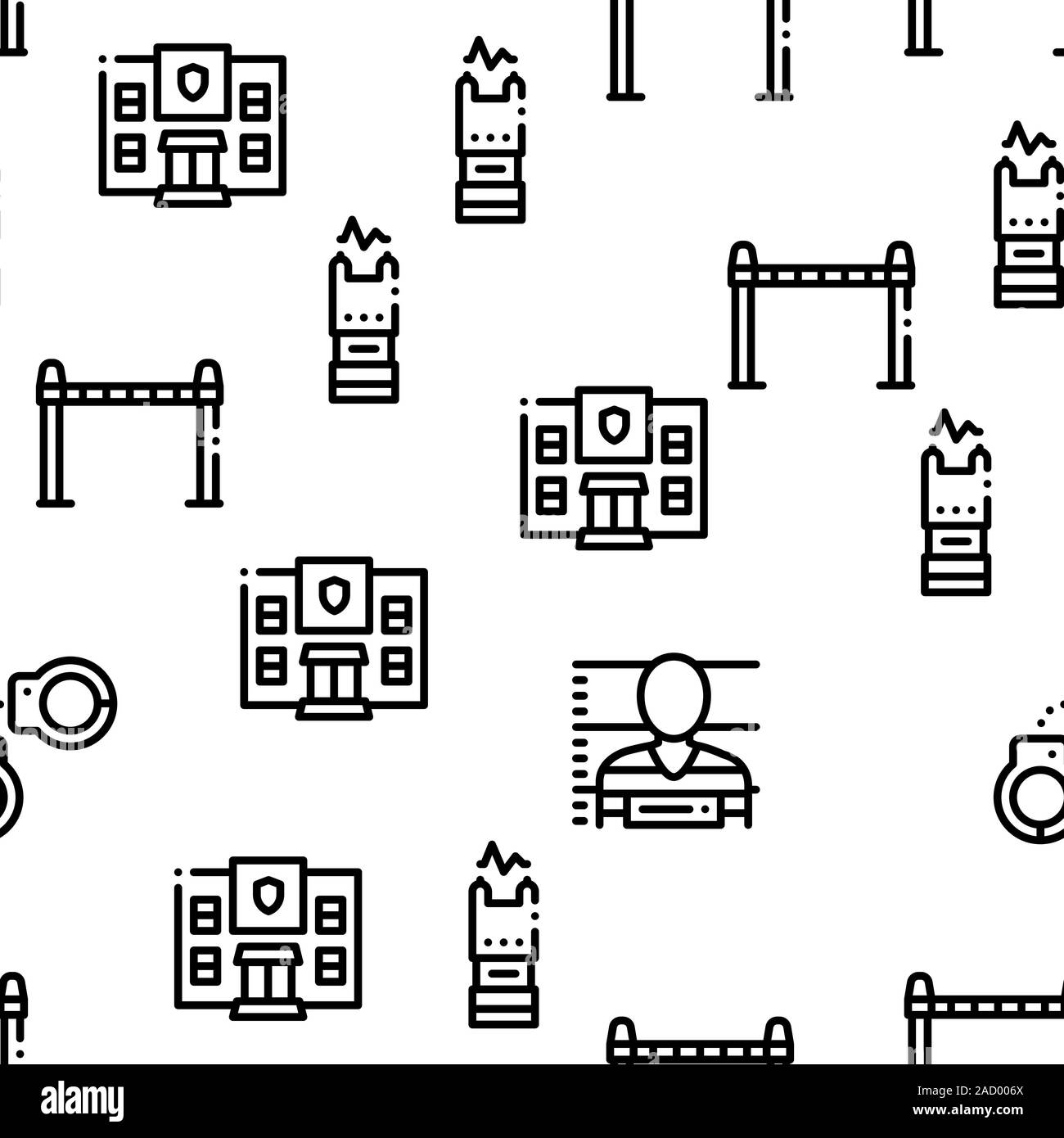 Police Department Seamless Pattern Vector Stock Vector Image & Art - Alamy